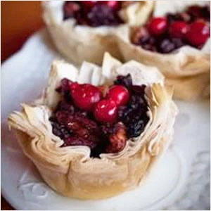 Vegan Recipes - Black Rice Phyllo Tarts